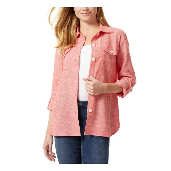 Jones New York | Jackets & Coats | Jones New York Womens Coral Pocketed ...